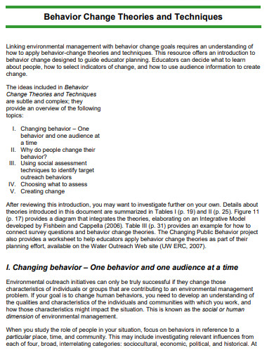 24+ Behavior Examples in PSD | Google Docs | Illustrator | Word | Apple Pages | Publisher | Examples