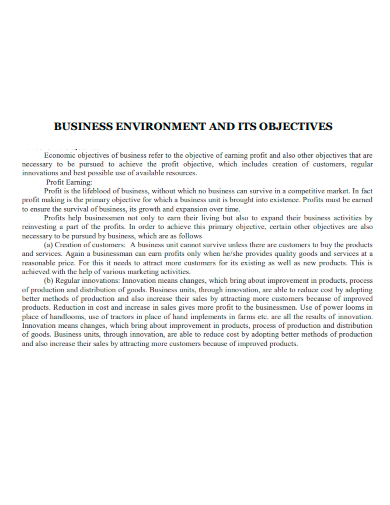 18+ Business Objectives - Examples, PDF | Examples