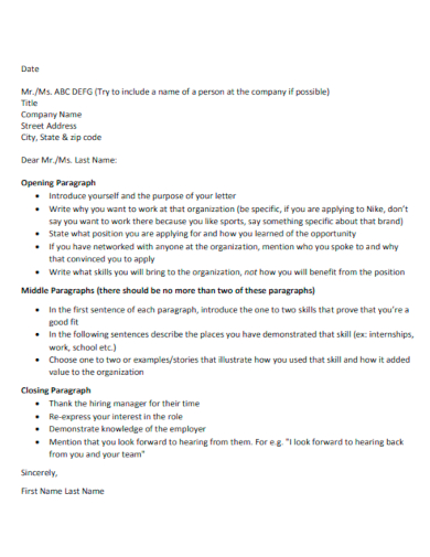 Great Cover Letter - Examples, Google Docs, MS Word, Apple Pages, PDF ...