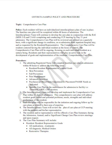 Care Plan - Examples, Word, Google Docs, Apple Pages, PDF | Examples