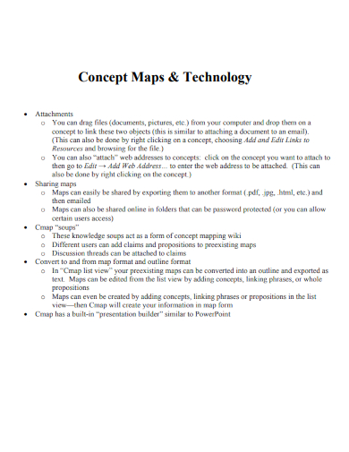 Concept Map - Examples, PDF, MS Word, Apple Pages | Examples