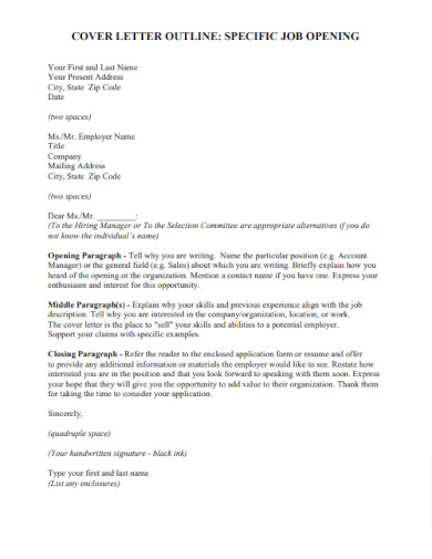 Cover Letter For Job Application - Examples, Word, Google Docs, Apple ...