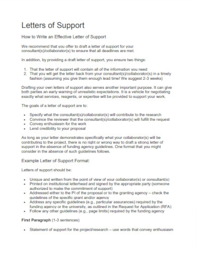 22+ Letter of Support - Examples, Google Docs, Word, Outlook, Apple ...