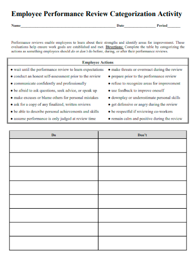 22+ Employee Performance Review - Examples, Google Docs, MS Word, Apple ...