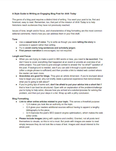 Blog Post - 23+ Examples, PDF, How to Write