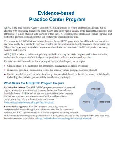 Evidence Based Practice - Example, PDF | Examples