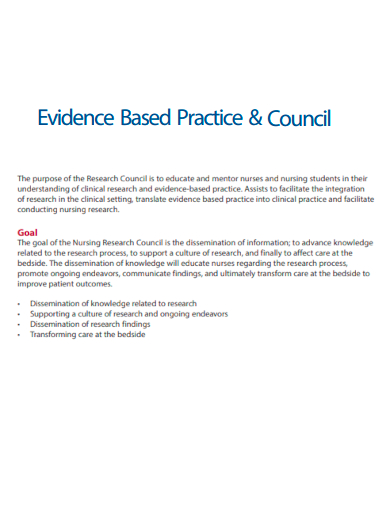 Evidence Based Practice Example Pdf Examples