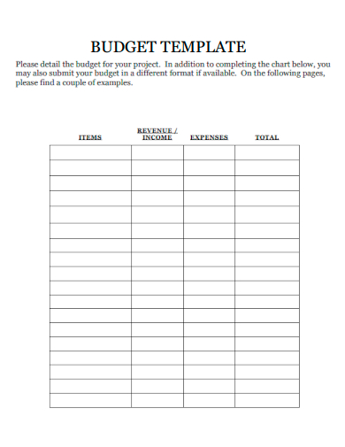 24+ Example Budget - Google Docs, Google Sheets, MS Excel, MS Word ...