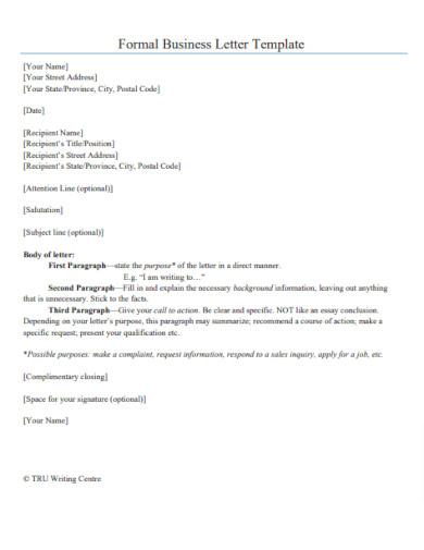 Proper Business Letter - Examples, Word, Google Docs, Apple Pages, PDF ...