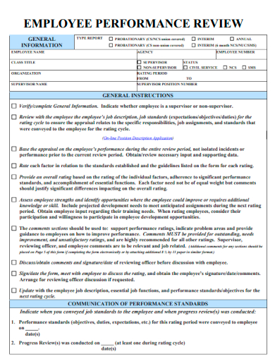22+ Employee Performance Review - Examples, Google Docs, MS Word, Apple ...