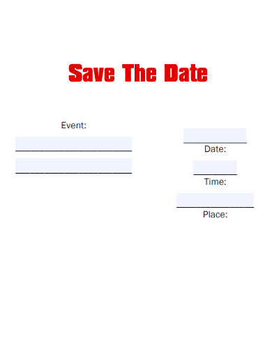 15+ Save The Date - Examples, Google Docs, MS Word, Illustrator, PSD ...