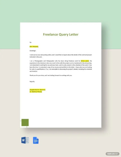 25+ Query Letter - Examples, Word, Google Docs, Apple Pages, PDF | Examples