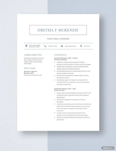 Functional Resume - Examples, Word, Apple Pages, PDF | Examples
