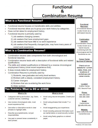 Functional Resume - Examples, Word, Apple Pages, PDF | Examples