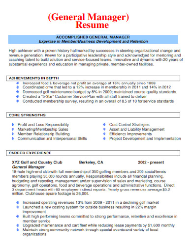 Manager Resume - 15+ Examples, Format, Word, Apple Pages, How to Make, PDF
