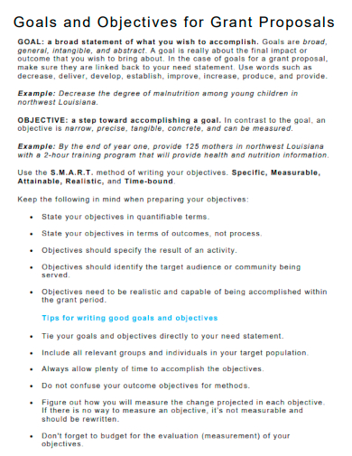 24+ Goals and Objectives - Examples, PDF | Examples