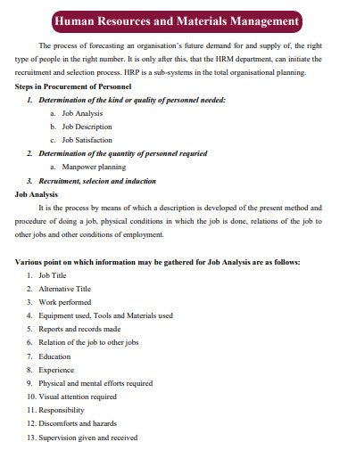 19+ Human Resource Examples in Google Docs | Word | Apple Pages | PDF ...