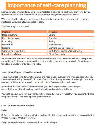 Self Care - 16+ Examples, How to Practice, Word, PDF