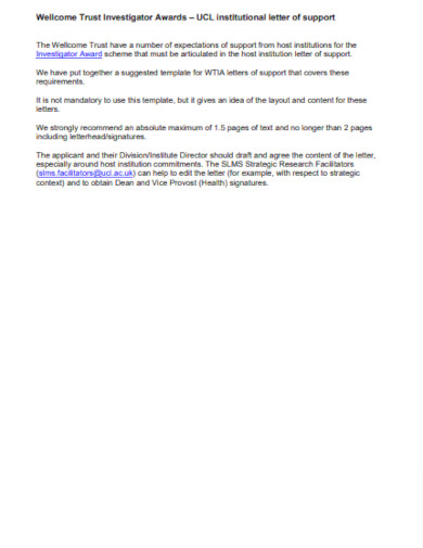 22+ Letter of Support - Examples, Google Docs, Word, Outlook, Apple ...