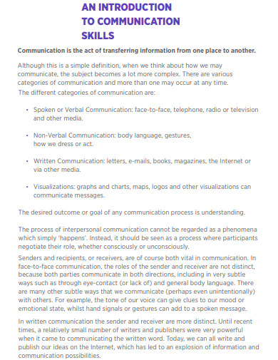 100+ Communication Skills Examples, How to Use, Tips, Download PDF ...