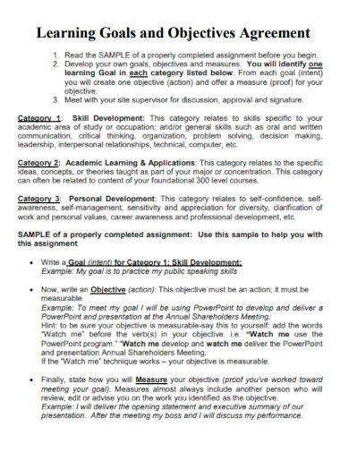 24+ Goals and Objectives - Examples, PDF | Examples