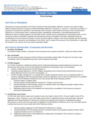 Care Plan - Examples, Word, Google Docs, Apple Pages, PDF | Examples