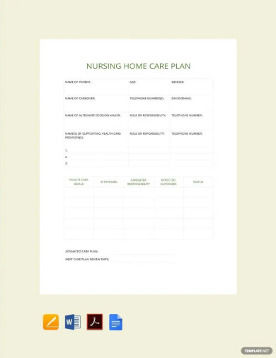 Care Plan - Examples, Word, Google Docs, Apple Pages, PDF | Examples