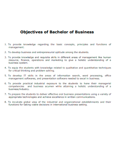 18+ Business Objectives - Examples, PDF | Examples