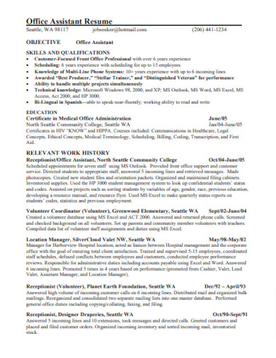 24+ General Resume Objective Examples in PDF, Word, Google Docs, Apple ...