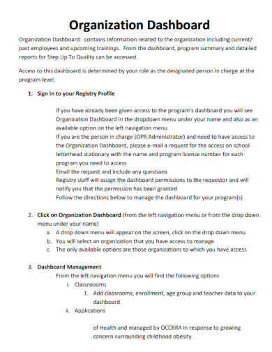 14+ Dashboard - Examples, Google Sheets, MS Excel, Apple Numbers, PDF ...