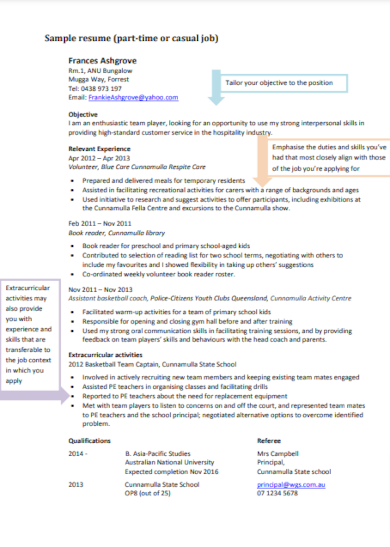 24+ General Resume Objective Examples in PDF, Word, Google Docs, Apple ...