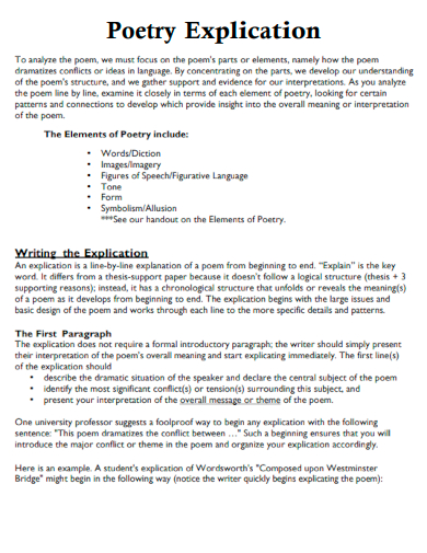 24+ Example for Poetry - Google Docs, MS Word, Apple Pages, PDF | Examples