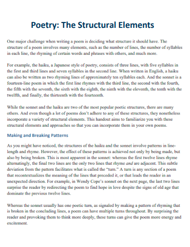 24+ Example for Poetry - Google Docs, MS Word, Apple Pages, PDF | Examples