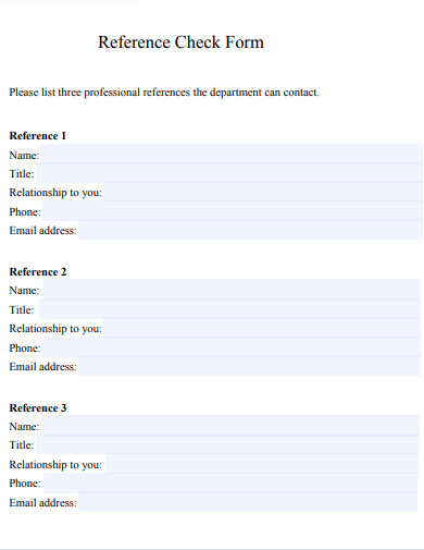 Personal Reference Example in PDF, DOCS | Examples