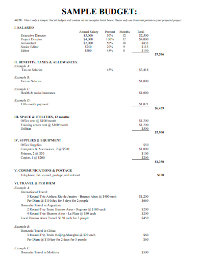 24+ Example Budget - Google Docs, Google Sheets, MS Excel, MS Word ...