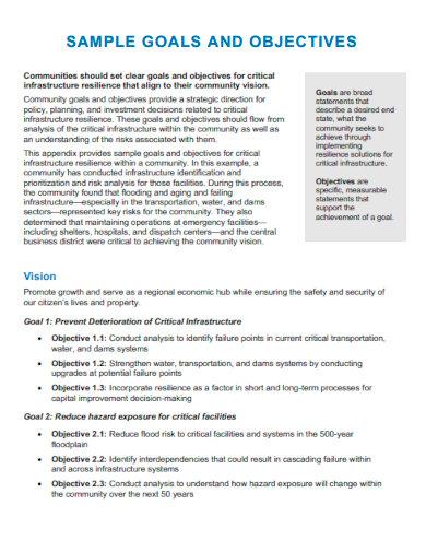 24+ Goals and Objectives - Examples, PDF | Examples