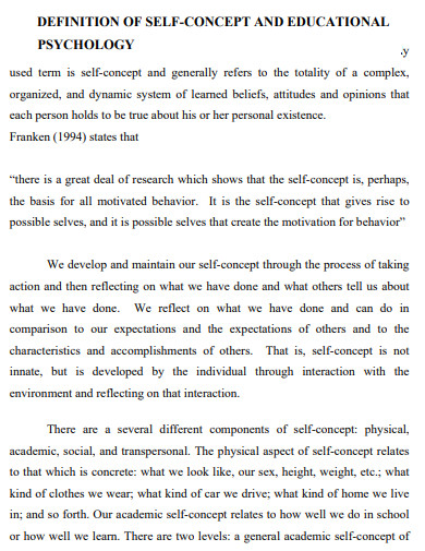 26+ Self Concept Example in PDF, DOCS | Examples