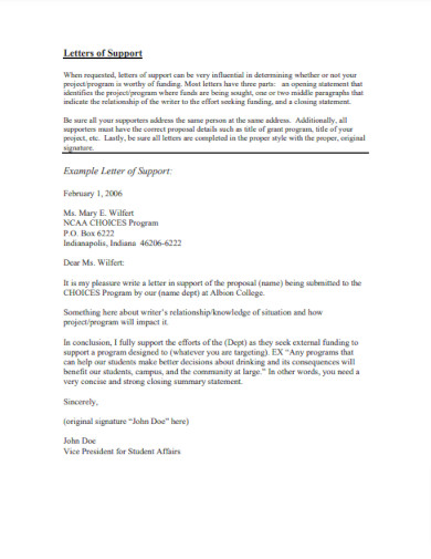 22+ Letter of Support - Examples, Google Docs, Word, Outlook, Apple ...