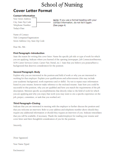 Nursing Cover Letter - Examples, Google Docs, MS Word, Apple Pages, PDF ...