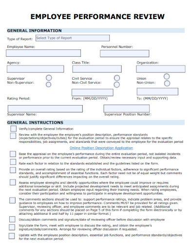 22+ Employee Performance Review - Examples, Google Docs, MS Word, Apple ...