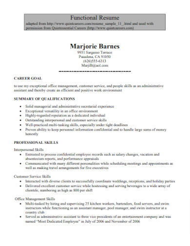 Functional Resume - Examples, Word, Apple Pages, PDF | Examples