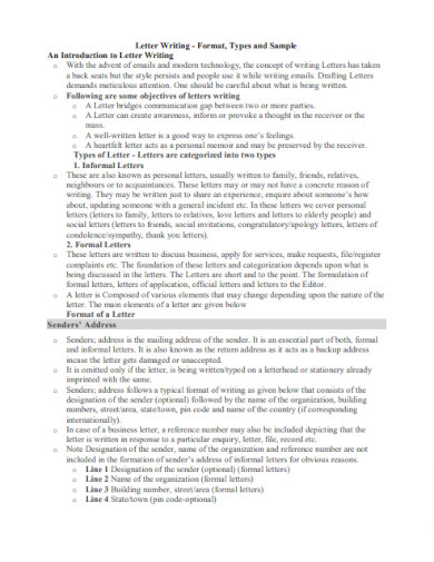 Informal Letter - Examples | Examples
