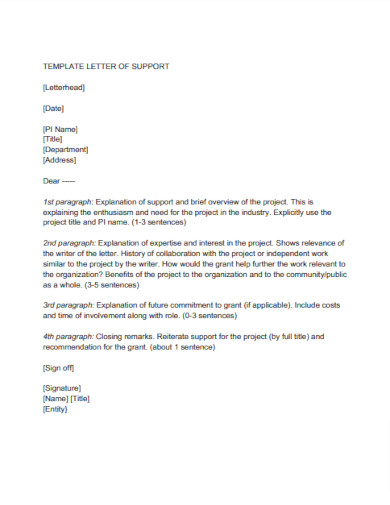 22+ Letter of Support - Examples, Google Docs, Word, Outlook, Apple ...