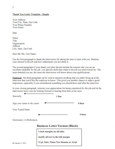 Thank You Letter After Interview - 24+ Examples, Format, How to Write, PDF