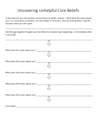24+ Core Beliefs - Examples, PDF | Examples