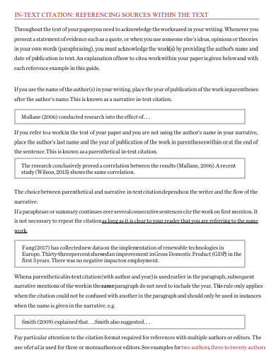16+ APA 6th Edition in Example in PDF | Examples