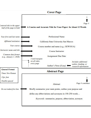 26+ APA 7 Title Page Examples in PDF | Examples