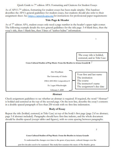 26+ APA 7 Title Page Examples in PDF | Examples