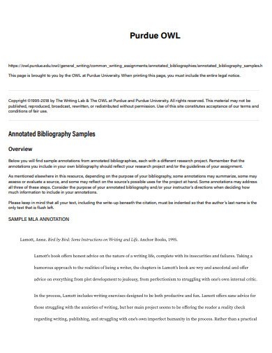 19+ APA Purdue Owl in PDF | Examples