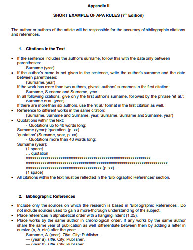 11+ Appendix In Apa Examples In Pdf | Examples